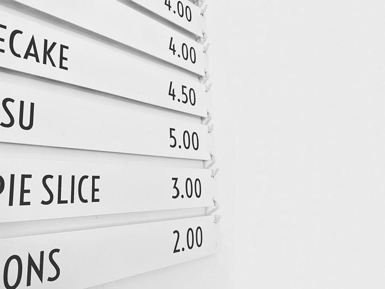 Metal Menu Board – Adroniki