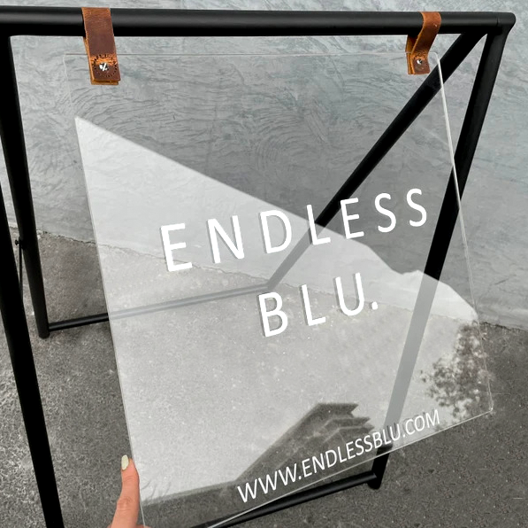 A Frame Sidewalk Sign with Acrylic Board - Adroniki