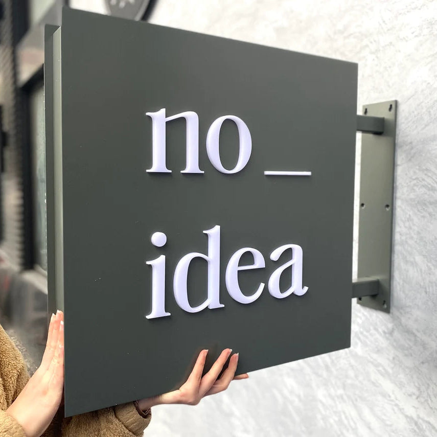 Lightbox Square Blade Sign - Adroniki