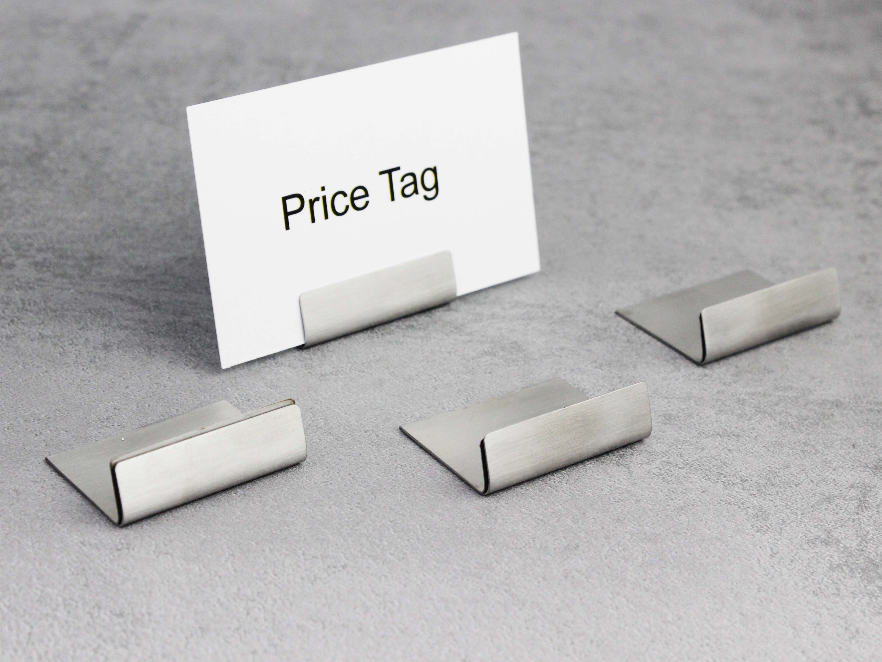 Brass Price Tag Card Holder - Adroniki