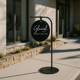 Standing Sign with Round Board - Adroniki