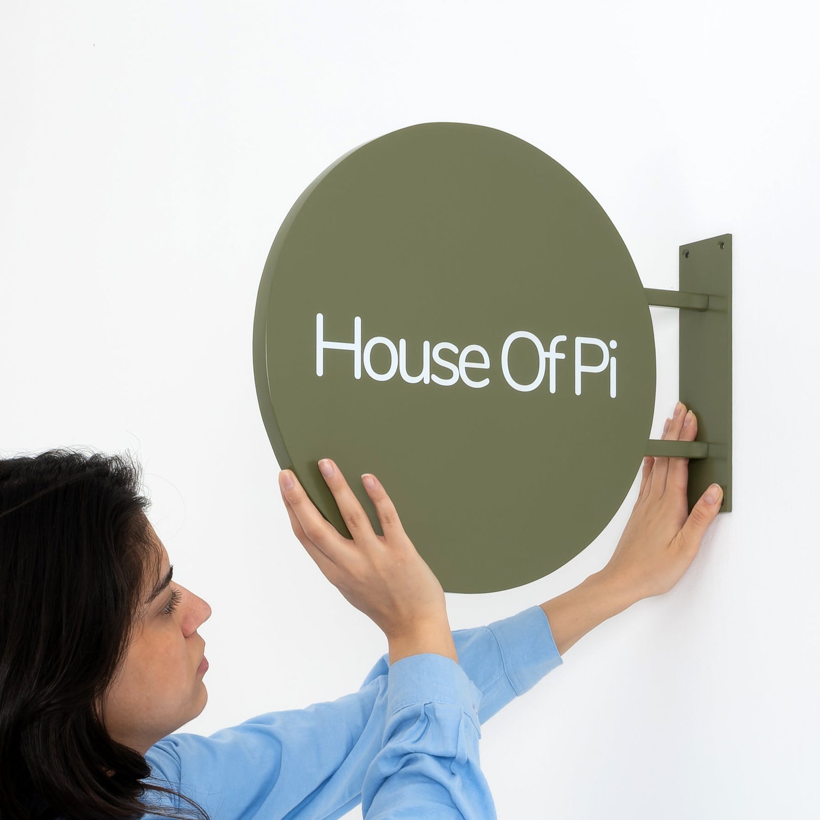 Thick Round Blade Sign – Durable, Double-Sided Storefront Display ...