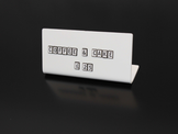 Magnetic Letters Counter Sign-Small - Stands & Letters / Black - Adroniki