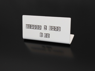 Magnetic Letters Counter Sign-Small - Stands & Letters / Black - Adroniki