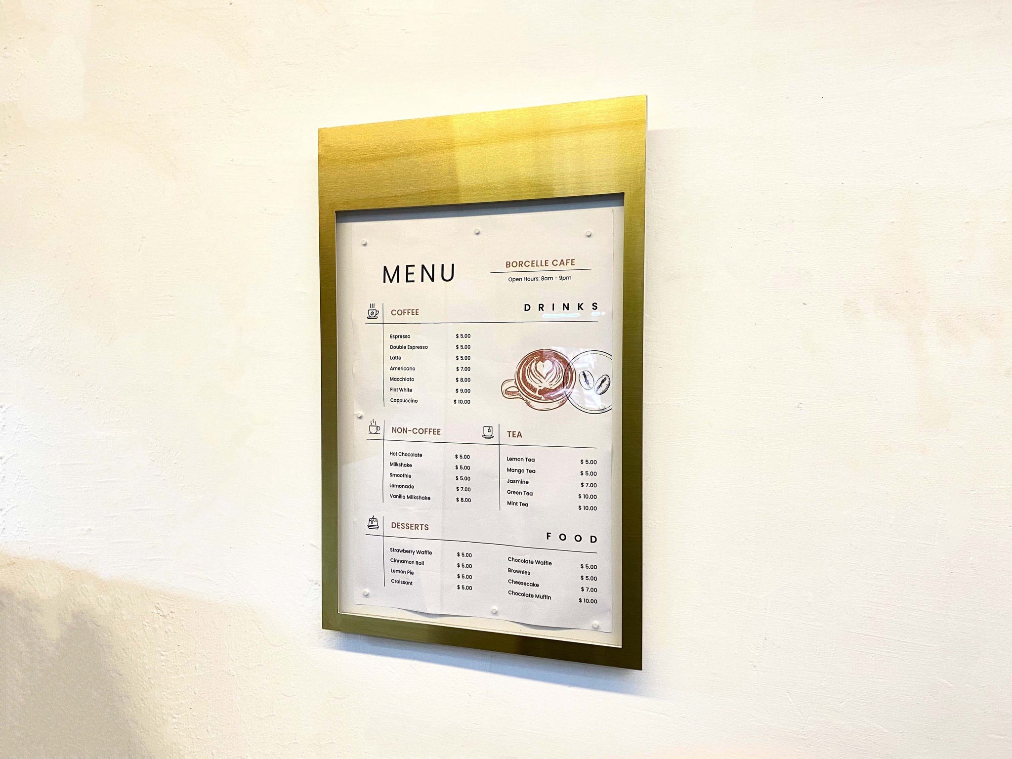 Magnetic Menu Box Wall Sign: Sleek Design and Easy Updates - Adroniki